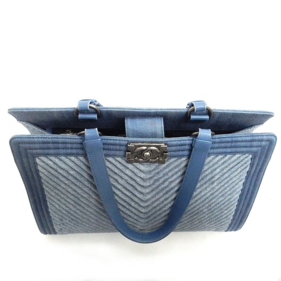 CHANEL | Bags | Chanel Light Blue Denim Bag | Poshmark